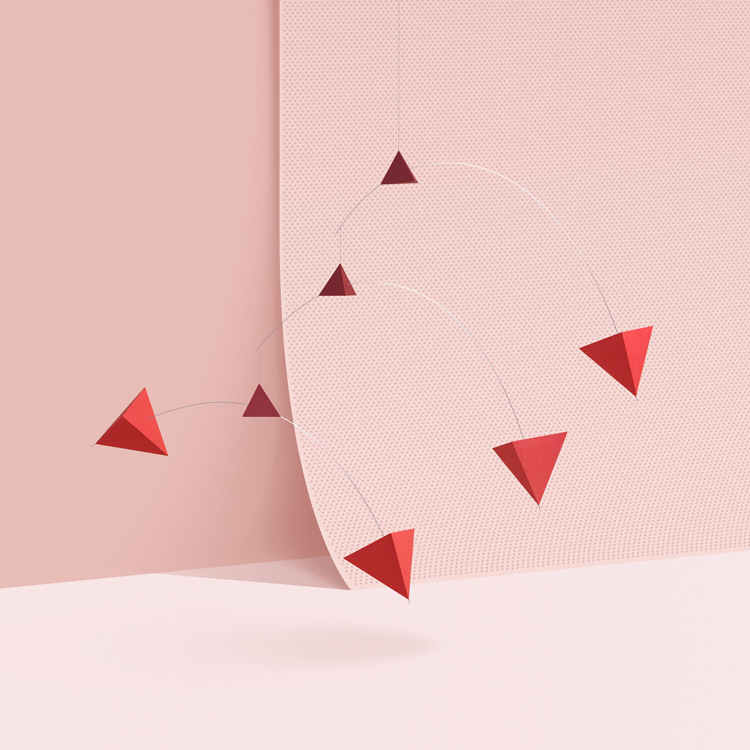 스몰굿띵스 폴리곤 모빌 레드 / Polygon Mobile Red - 위시버킷