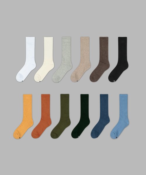 일오공칠 [4PACK] 1507 유니섹스 컬러 애슬레틱 삭스 - 컬러선택형 - 위시버킷