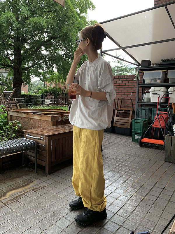 블렘토 [MD PICK] COLOR NYLON JOGGER PANTS - 위시버킷