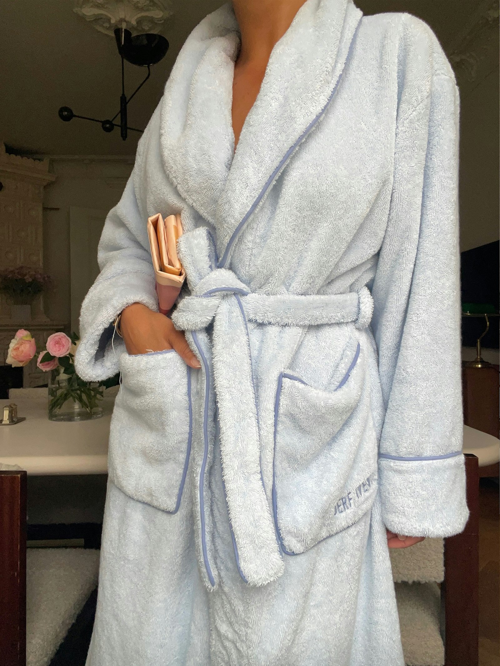 DJERF AVENUE Bath Robe Blue - 위시버킷