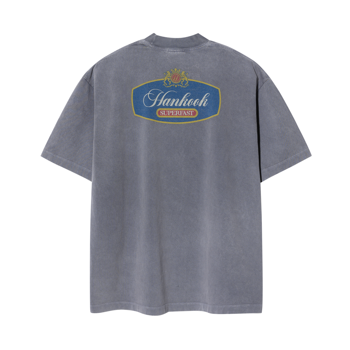 슈퍼패스트 Superfast x Hankook Tire Crest Bold Neck T-shirt Gray - 위시버킷