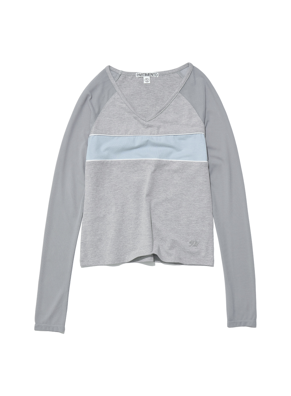 파르티멘토 [WOMEN] V-NECK MULTI COMBI LONG SLEEVE TEE_MELANGE - 위시버킷
