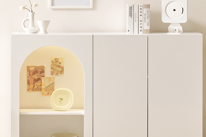 룸앤디 모노 2단800 E0등급 LPM 높은 다용도 슬림 선반 수납장 - 위시버킷