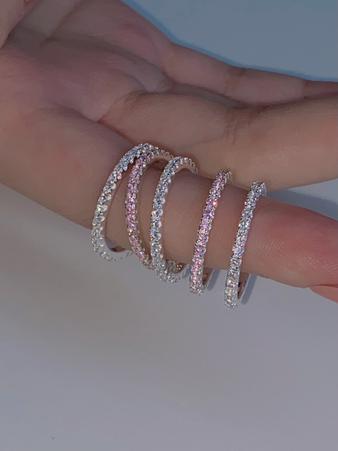 아웃스퀘어 (925silver) Thin ice ring - 위시버킷