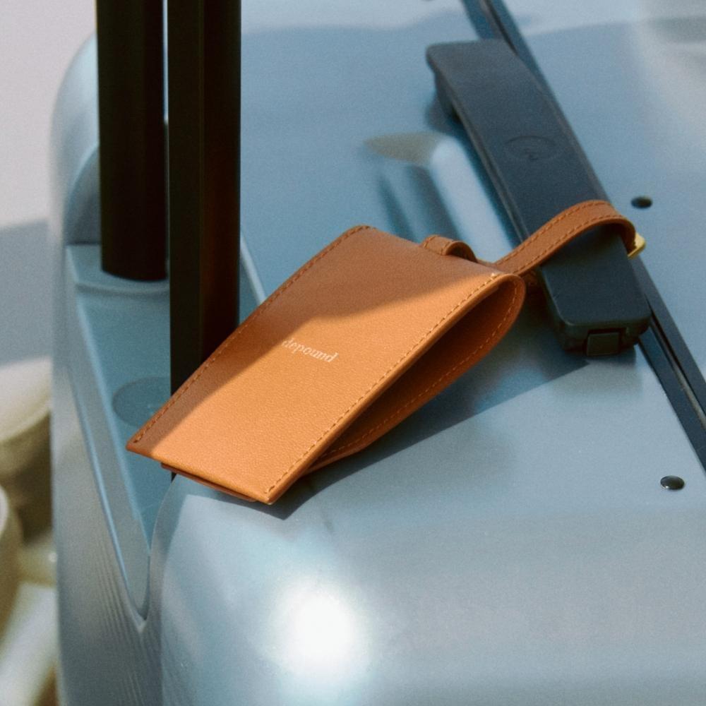 드파운드 luggage name tag - camel - 위시버킷