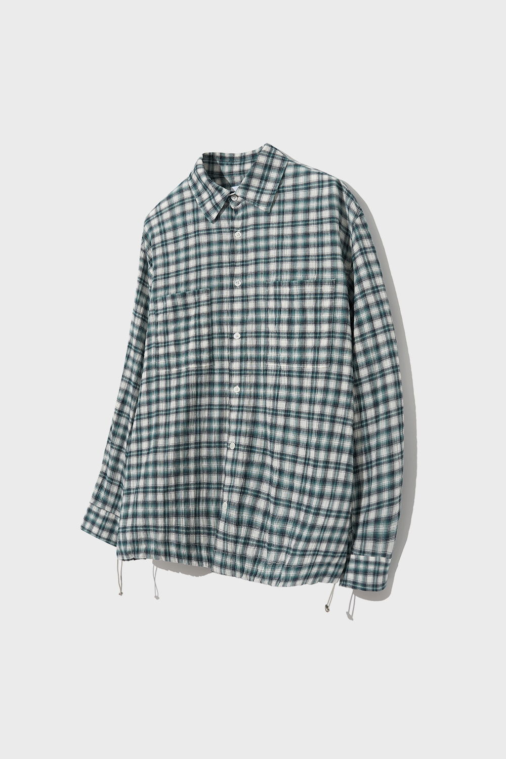 아워스코프 Aiden String Shirts (Green Check) - 위시버킷