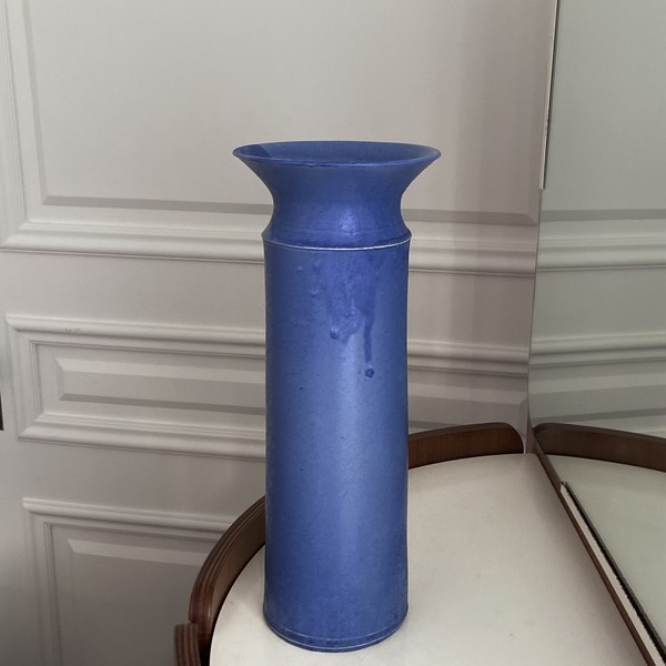 파흐트 1990s blue painted ceramic vaseㅣItaly - 위시버킷