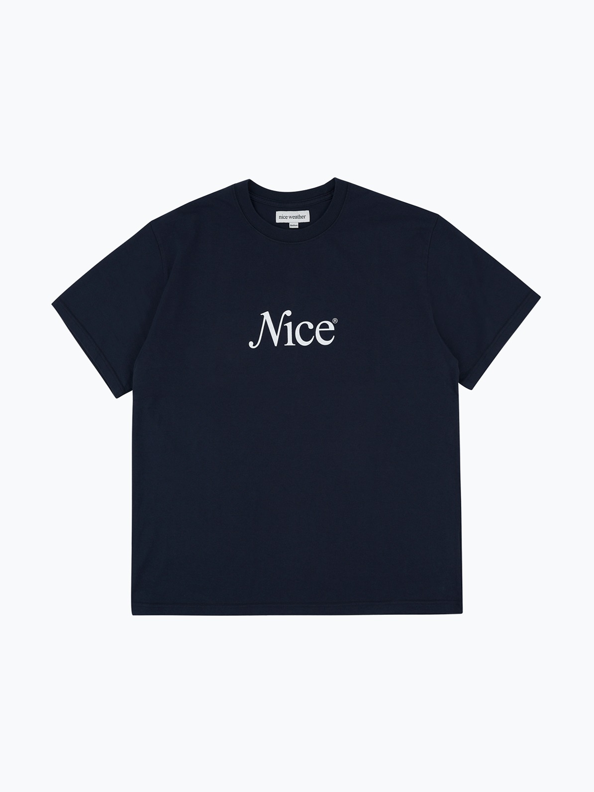 나이스웨더 [Nice Weather Apparel] SIGNATURE T-SHIRT (NAVY) - 위시버킷
