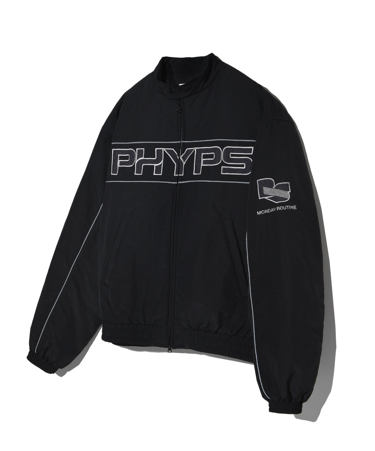피지컬 에듀케이션 디파트먼트 PHYPS® CHALLENGER RACER JACKET BLACK - 위시버킷