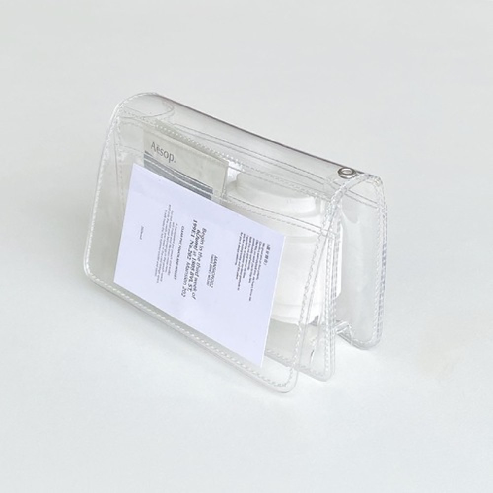 202호실 [오늘출발] Clear PVC card wallet&pouch - 위시버킷