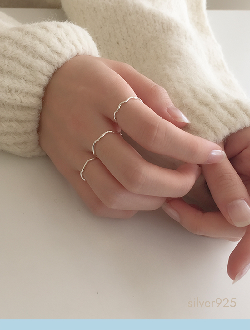 모앳 doodle ring (silver925) - 위시버킷