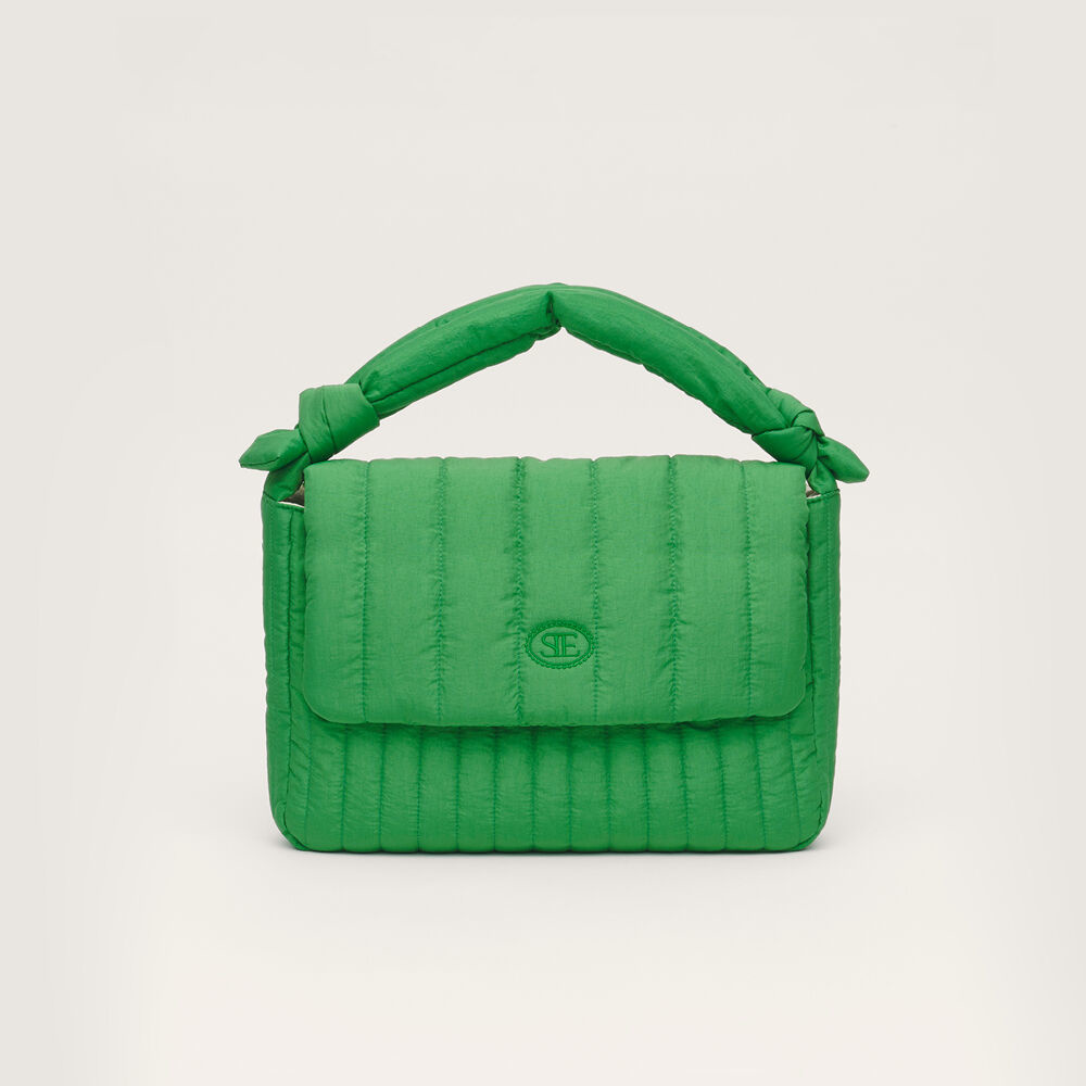 시엔느 [4차] Cross Padding Bag (Green) - 위시버킷