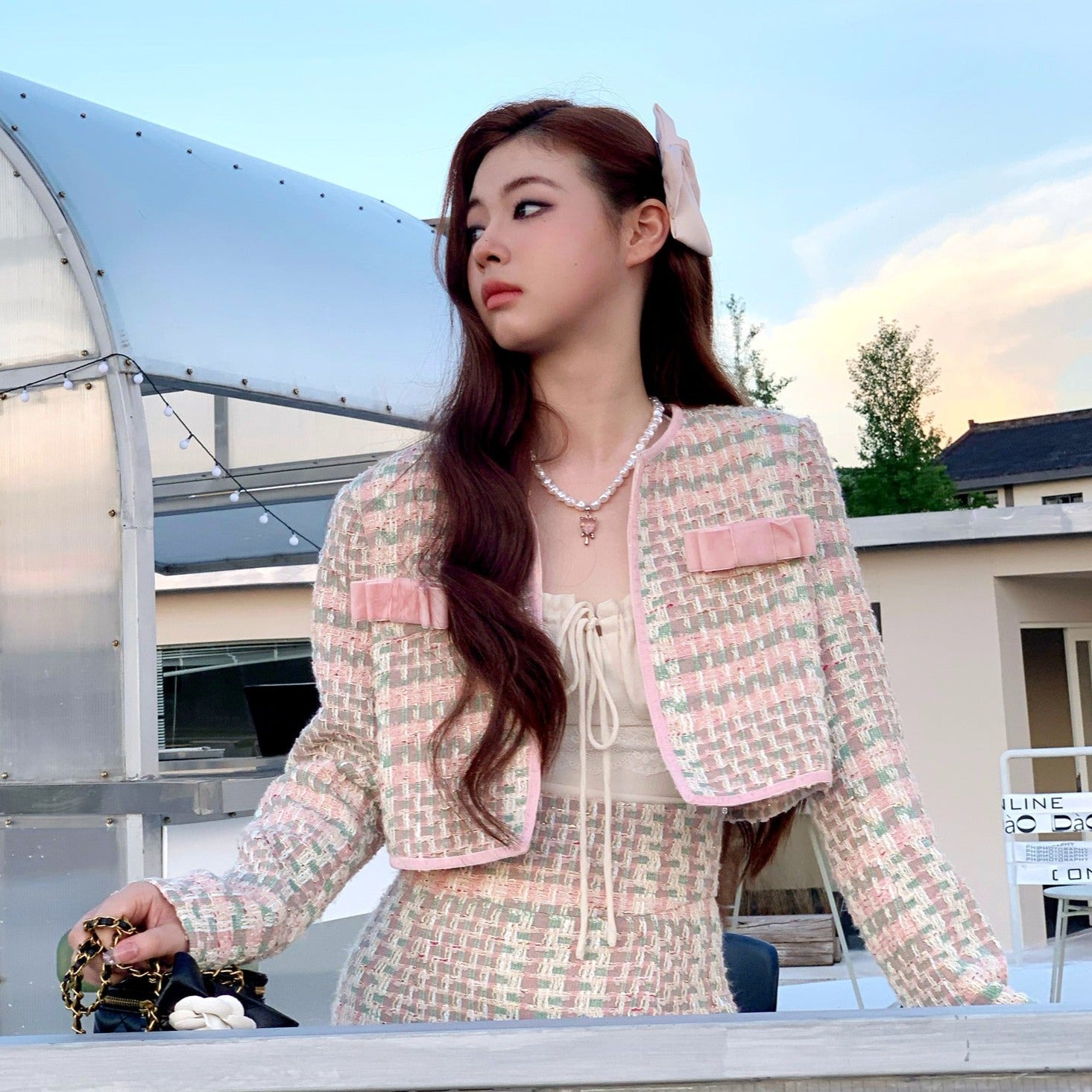 PELLUCID Etoile Plaid Tweed Set ~ HANDMADE - Medium / Set - 위시버킷