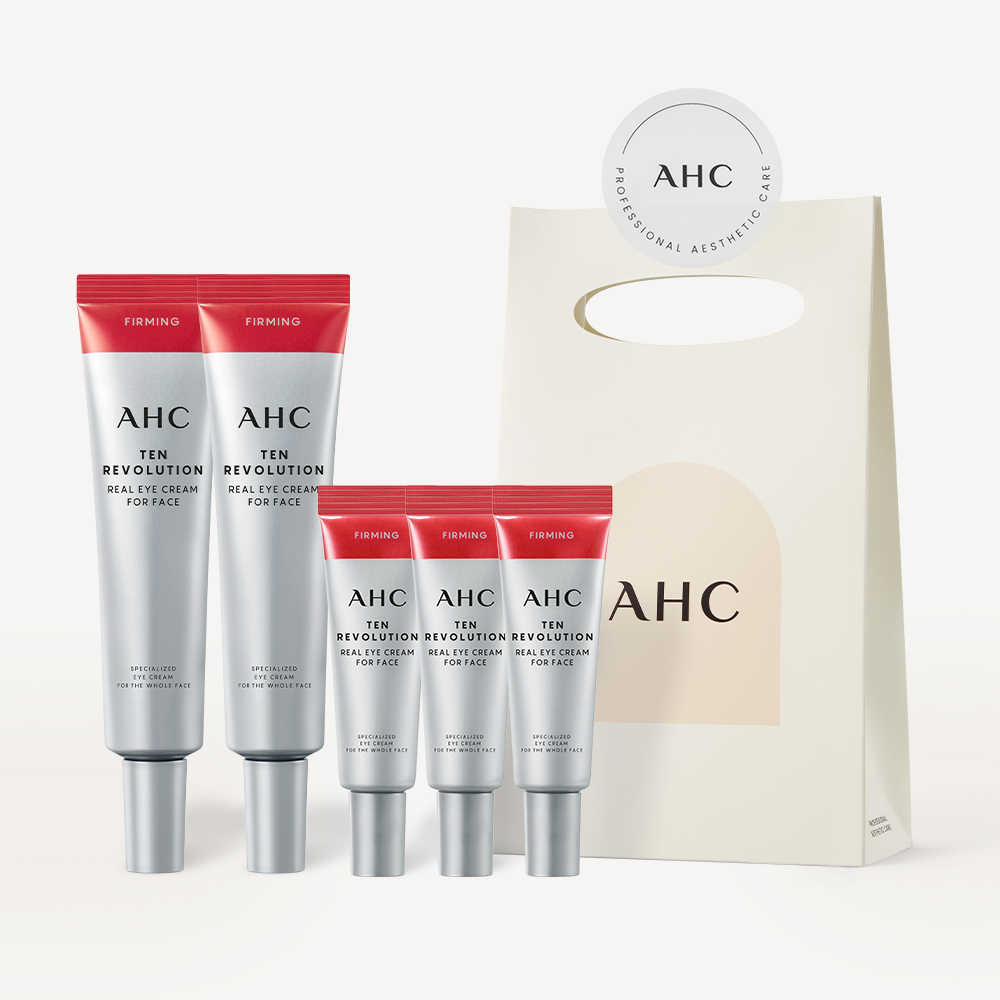 AHC [아이크림선물] AHC 탄력 아이크림 텐 레볼루션 35ml 2개+7ml 3개+쇼핑백 - 위시버킷