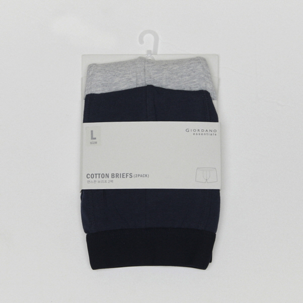 지오다노 [지오다노] 172502 코튼 스판 브리프 (1ea+1ea = 2pack) - 위시버킷