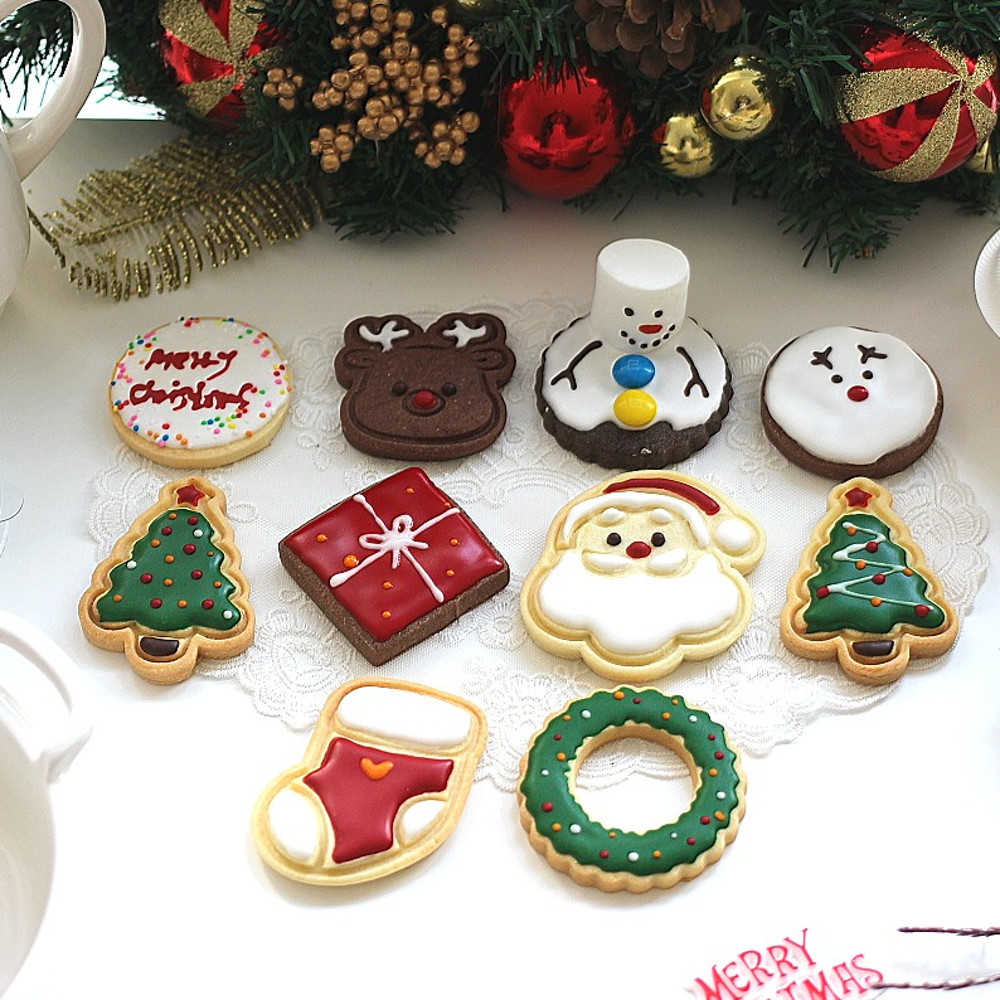다누상점 크리스마스쿠키만들기/수제쿠키만들기키트 아이싱쿠키 학교 유치원 어린이집 종교 단체 체험활동 [원산지:원산지 표기 의무대상 ...