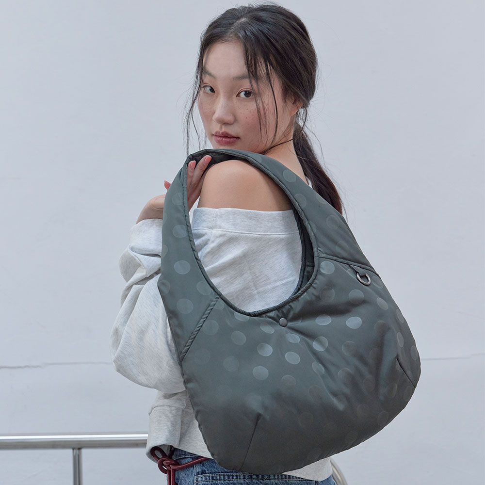 해브어웨일 dot padding bag (KH) - 위시버킷