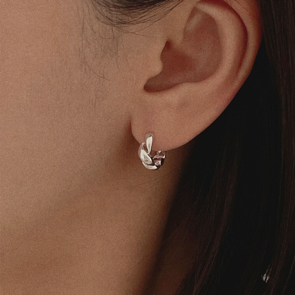 바이위켄드 silver925 curve earring - 위시버킷