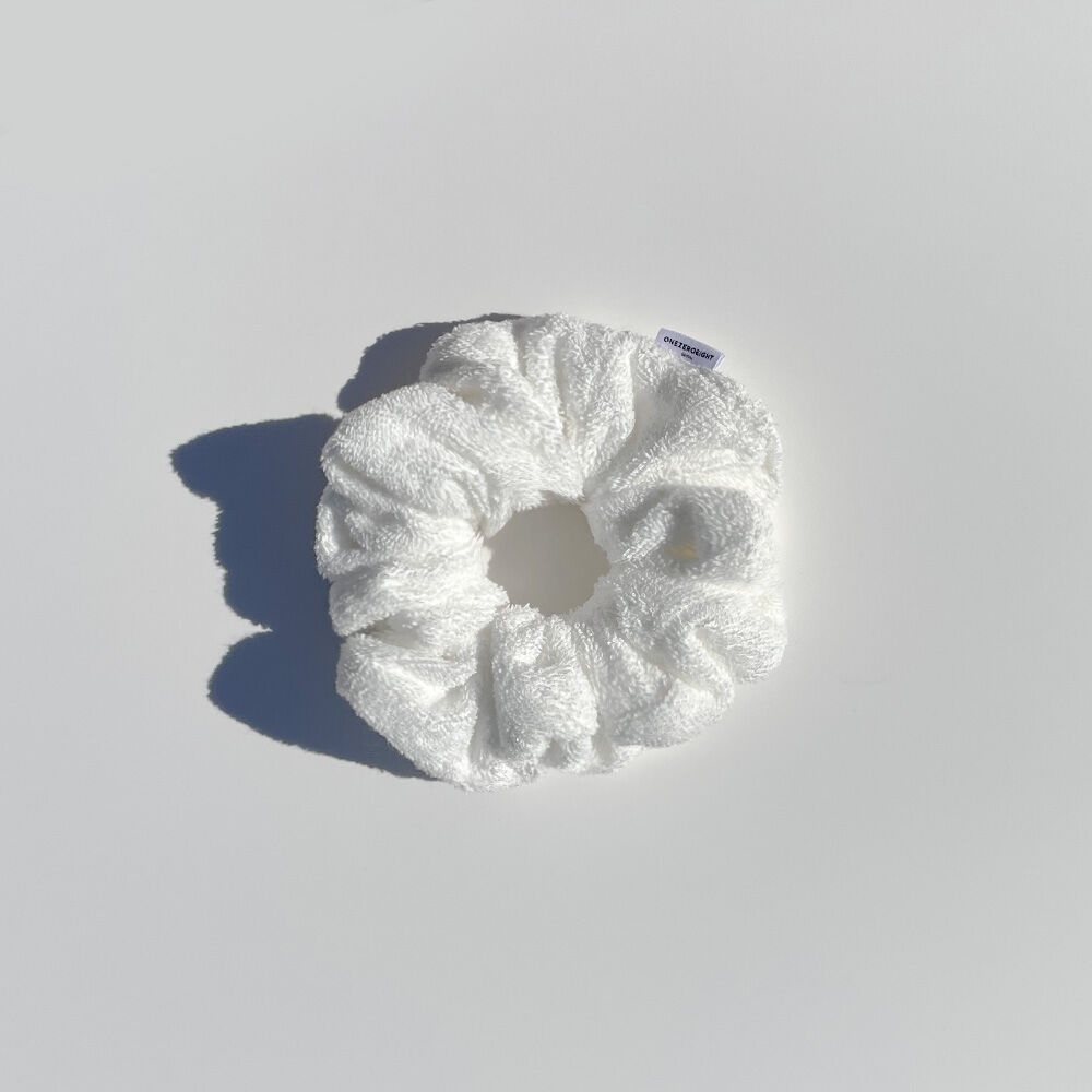108서울 COTTON TERRY scrunchie/hairband_white - 위시버킷