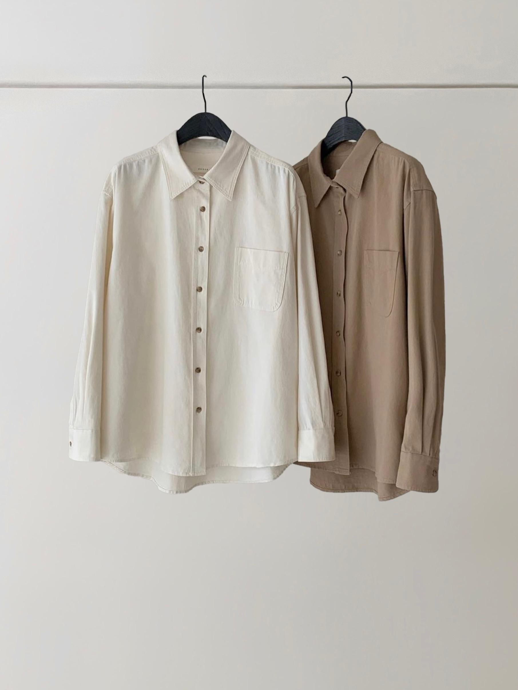 나우어데이즈 OUNCE 온스 포드 워싱 셔츠 코튼 긴팔 카라 남방 (2col) - 위시버킷