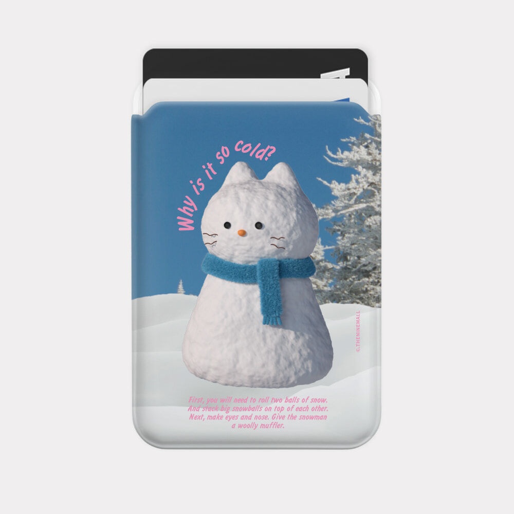 더나인몰 hey cat snowman [맥세이프 카드슬롯] - 위시버킷