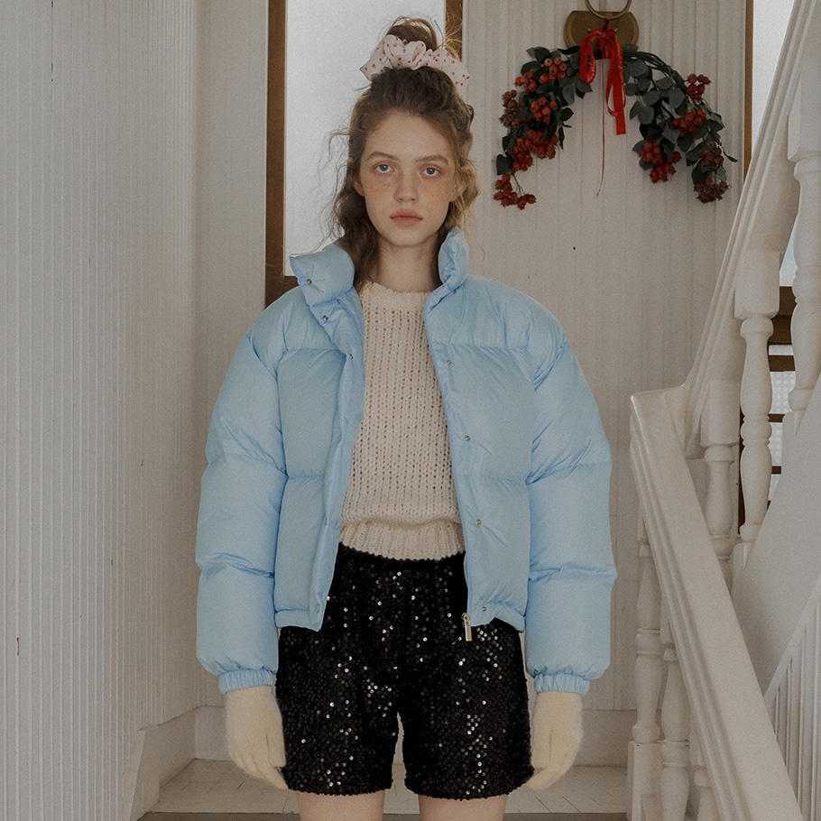 위드아웃썸머 Snow padding jacket_skyblue - 위시버킷