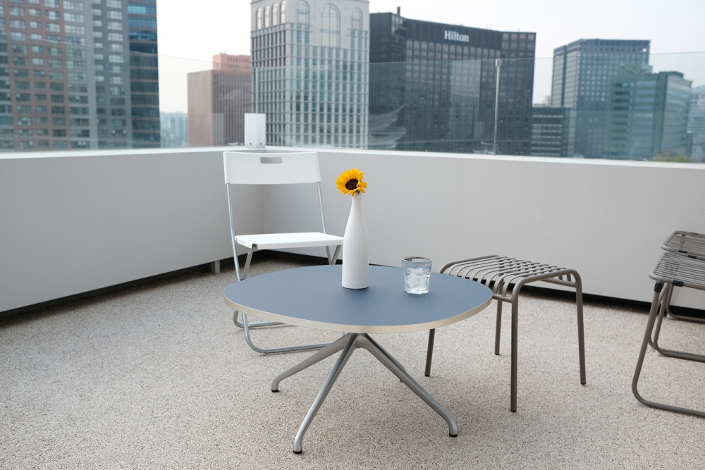 지구스페이스 JI9 소파 좌식 낮은 테이블 메라톤 클린터치 HPL 알루미늄 프레임 H430 - 위시버킷