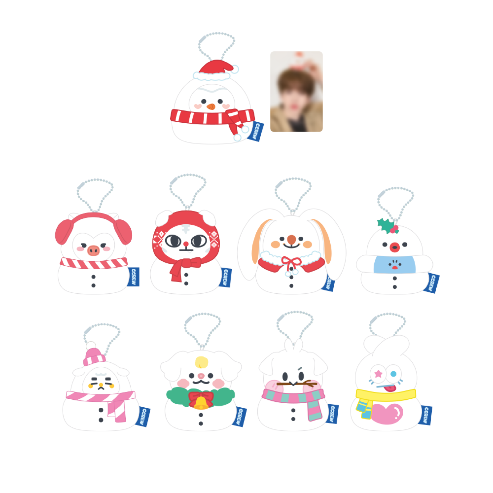 크래비티 크래비티 - 02 크크루 스노우맨 인형 키링 / 2023 CRAVITY CHARACTER [WINTER CCREW ...