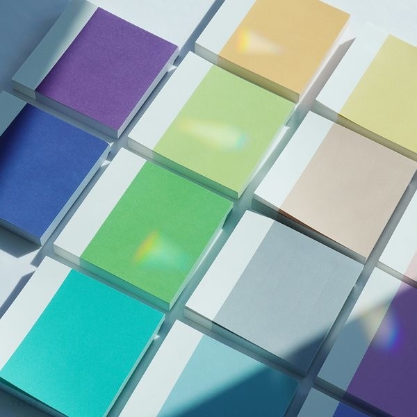 필레오 컬러칩 떡메모지 14종 [다꾸 떡메 COLORCHIP 감성 다이어리꾸미기 떡제본 떡매] - 위시버킷