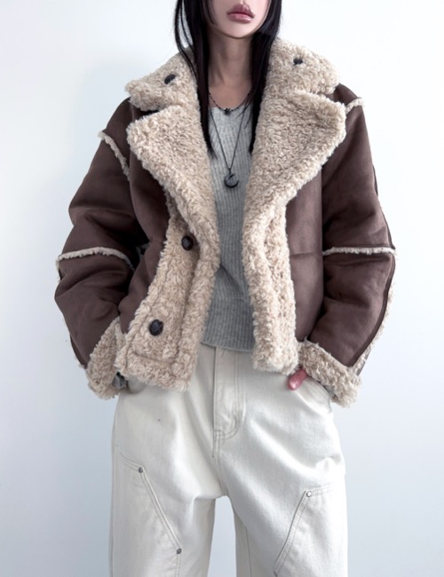 로웨어 reversible fluffy mustang jacket - 위시버킷