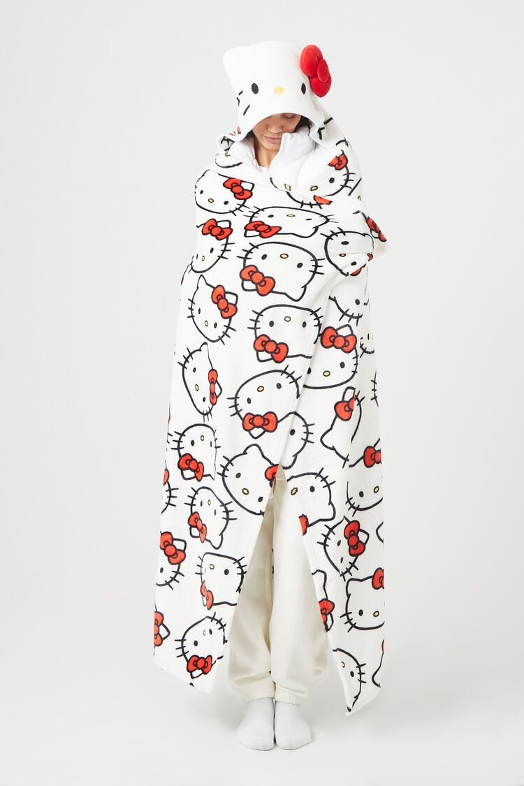 포에버21 Hello Kitty Hooded Blanket | Forever 21 - 위시버킷