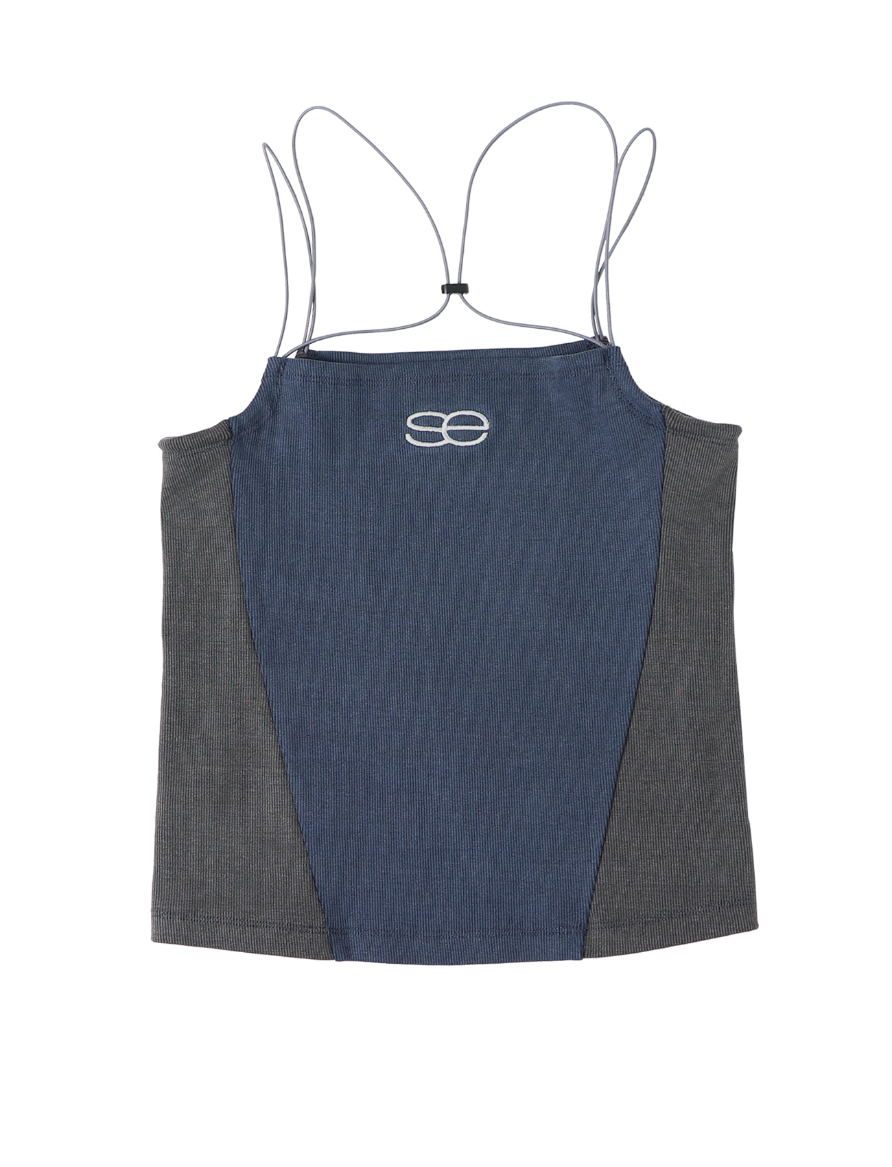 SENIK X-String Sleeveless - Navy - 위시버킷