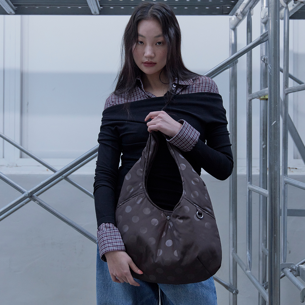 해브어웨일 dot padding bag (BR) - 위시버킷