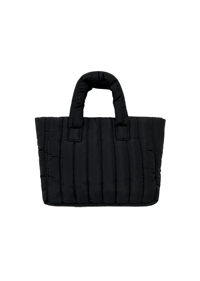 벨벳하우스 NO.149 BLACK PADDING TOTE BAG - 위시버킷