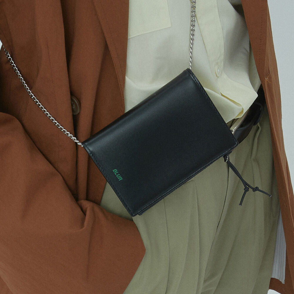블러1.0 CHAIN WALLET - BLACK - 위시버킷