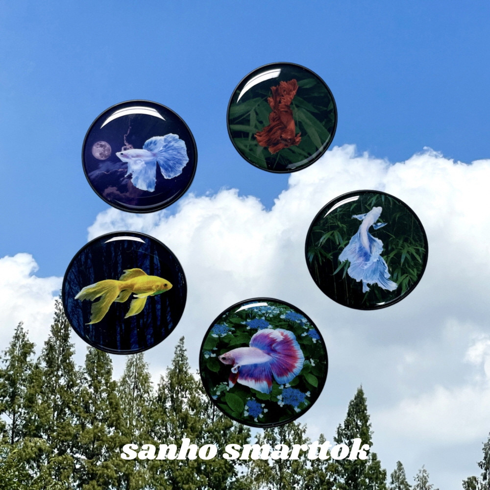 산호스튜디오 SANHO 물고기 원형 스마트톡 5종 - 위시버킷