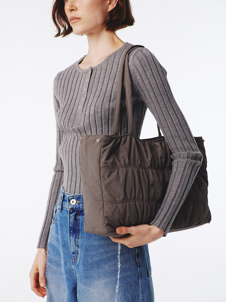 기준 Macaron Bag Large Taupe - 위시버킷