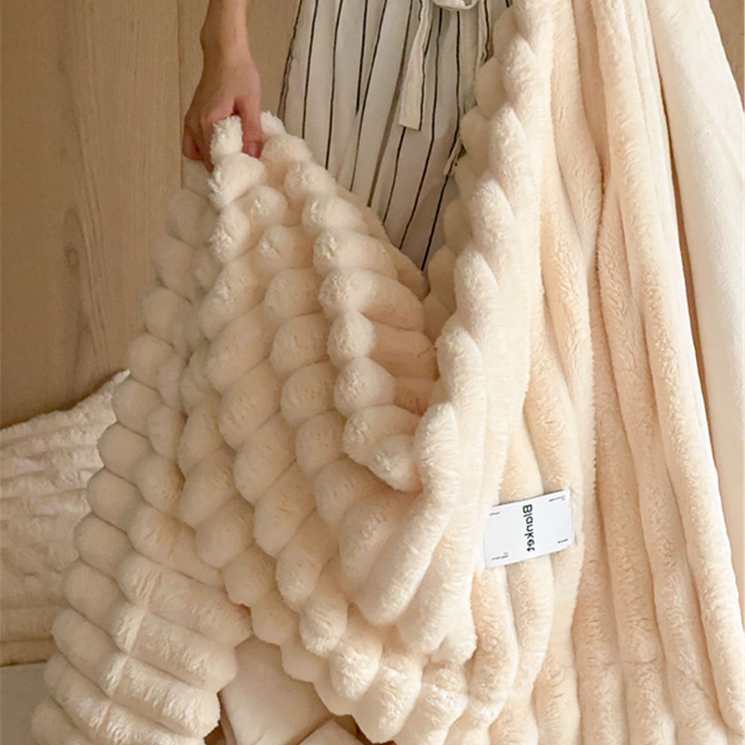 쏠띵즈 9type 트위스트 따뜻한 가을 겨울 집순이 담요 - 위시버킷