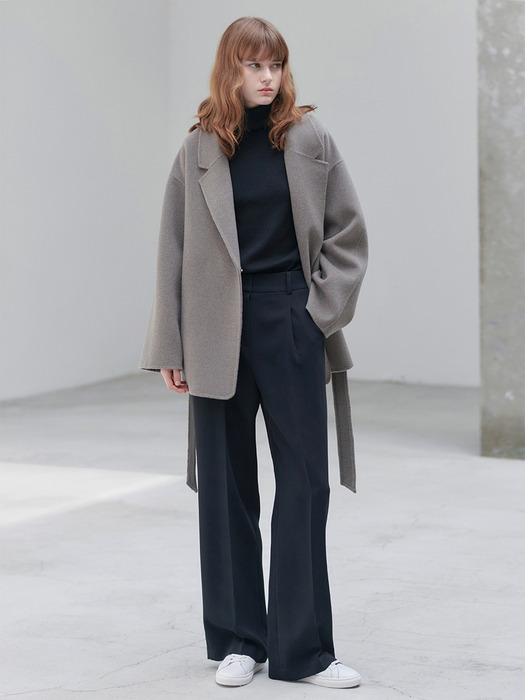 닐바이피 23FN handmade half coat [S/GY] - 위시버킷