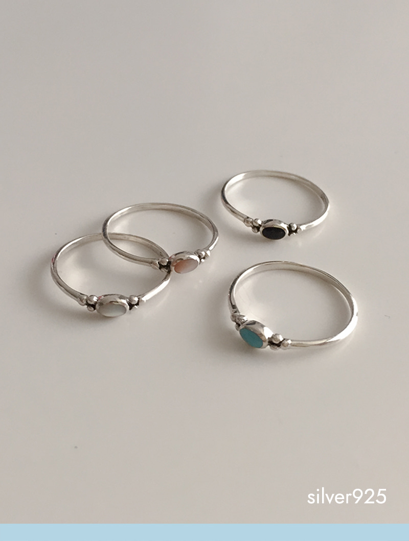 모우트 mini pebble ring (silver925) - 위시버킷