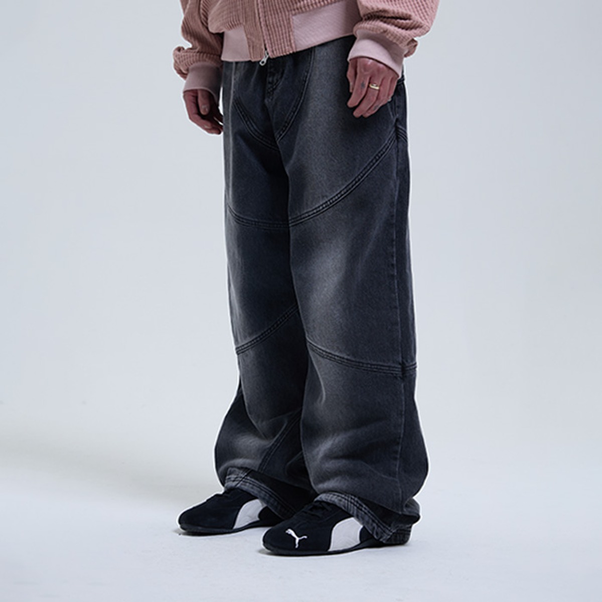 더콜디스트모먼트 TCM web denim pants - 위시버킷