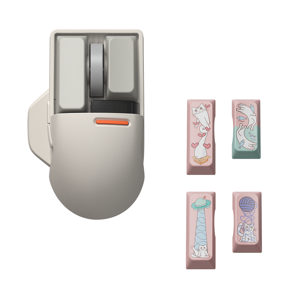 로프리 LOFREE TOUCH PBT Wireless Mouse - Block Version / Dear Kitty Set - 위시버킷