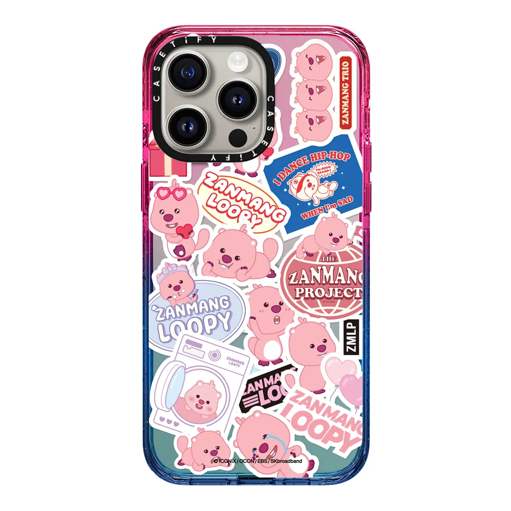 케이스티파이 Zanmang Loopy 2D Sticker Case - 위시버킷