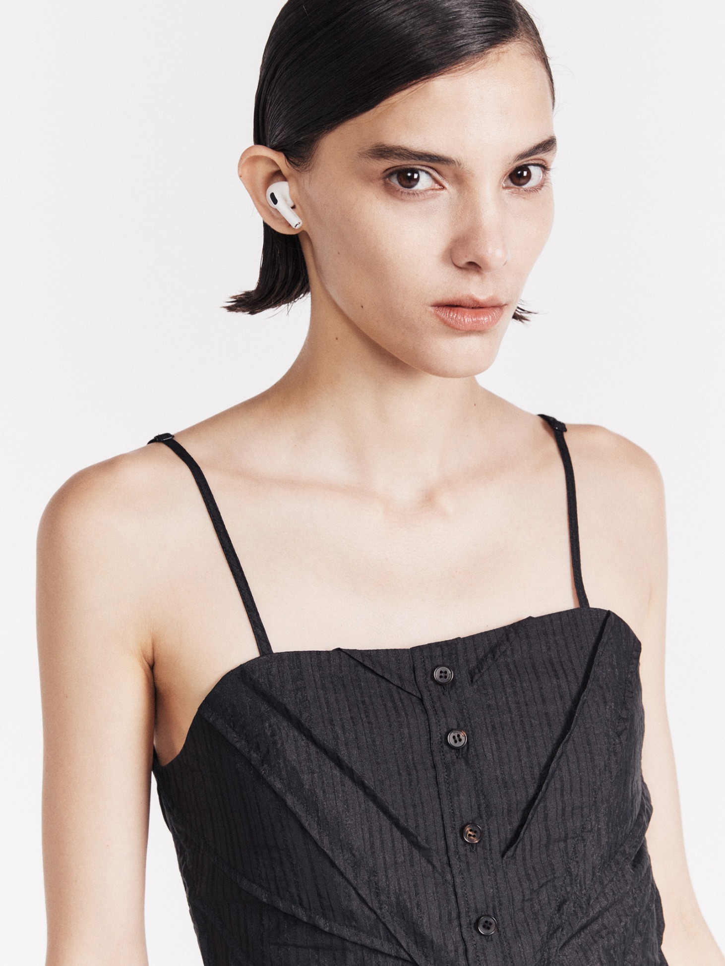 르수기아뜰리에 Motor Biker Top (Sheer Black) / Black - 위시버킷