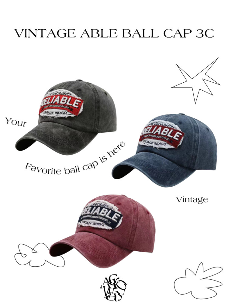 아크로웨이 Vintage able Ball cap - 빈티지에이블 볼캡 3C - 위시버킷