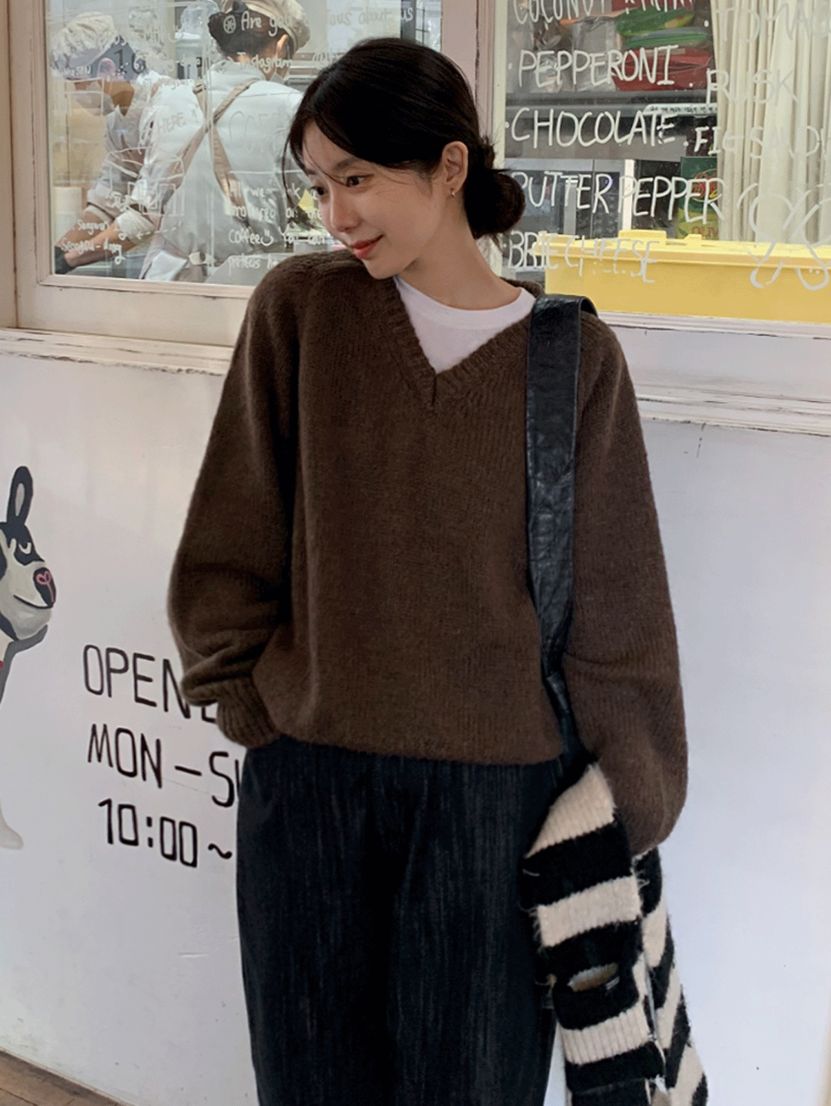 어리틀빗 [24시간 new 5% 할인] fairy v-neck knit (5color) - 위시버킷