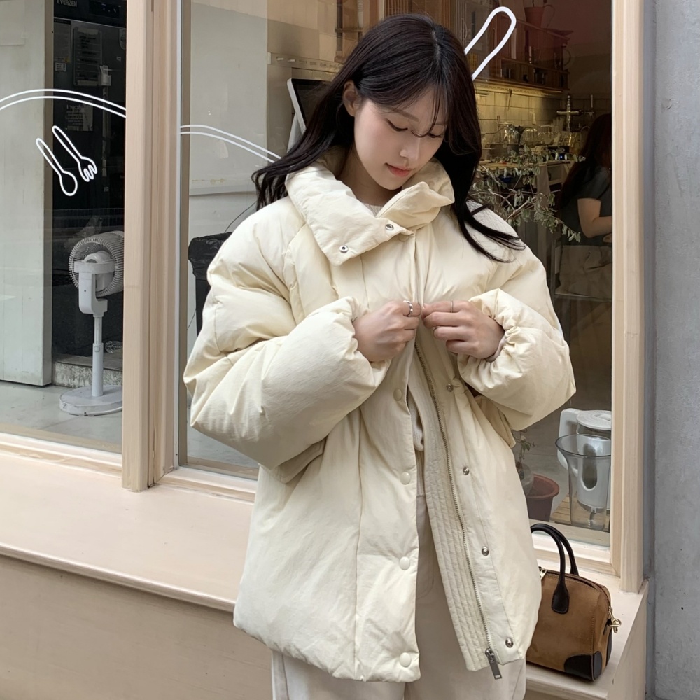 드파운드 stand collar padded jumper (3colors) - 위시버킷