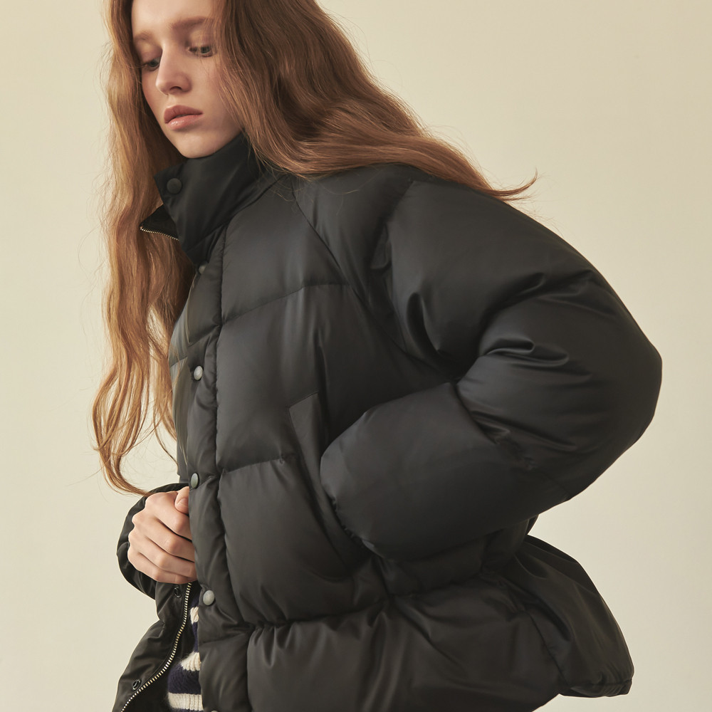 론론 [리퍼브] RR DUCK DOWN SHORT PADDING BLACK - 위시버킷