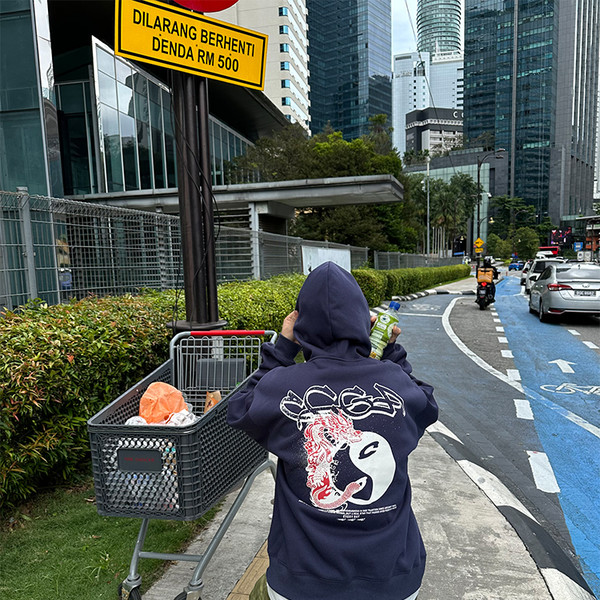 CGGA [CGGA] original printed cardigan hoodie - 위시버킷