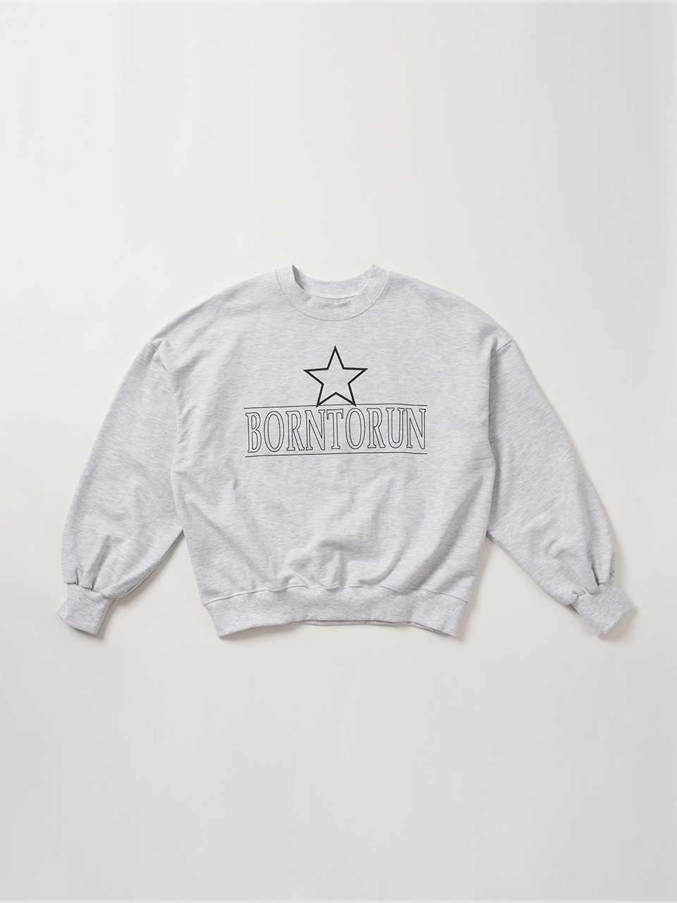 플리즈프로젝트 [PLZPROJECT]BORN TO RUN SWEAT SHIRT, MELANGE - 위시버킷